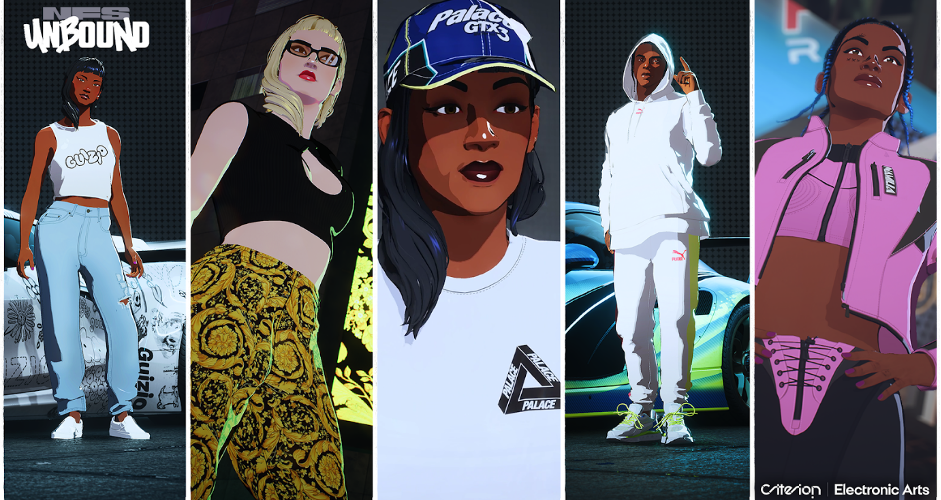 Palace, Versace, Puma, objectif Fashion, pour Need for Speed Unbound