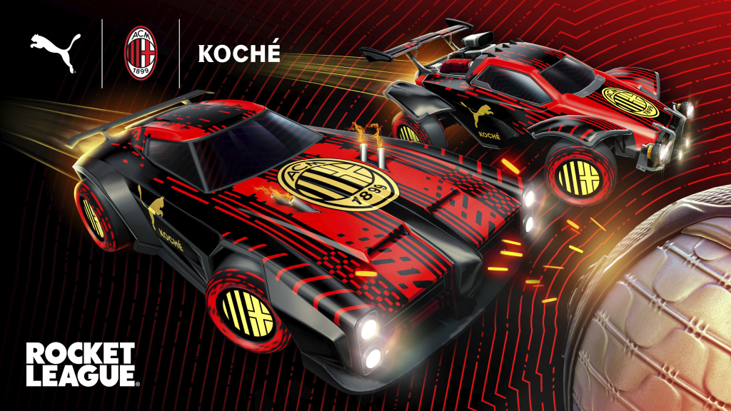 L'AC Milan (avec Puma) s'offre une voiture de ouf dans Rocket League